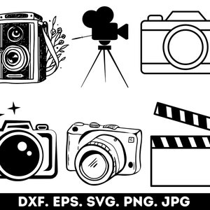 Camera Svg Bundle, Camera Cricut, Camera Svg Cut Files, Camera ...