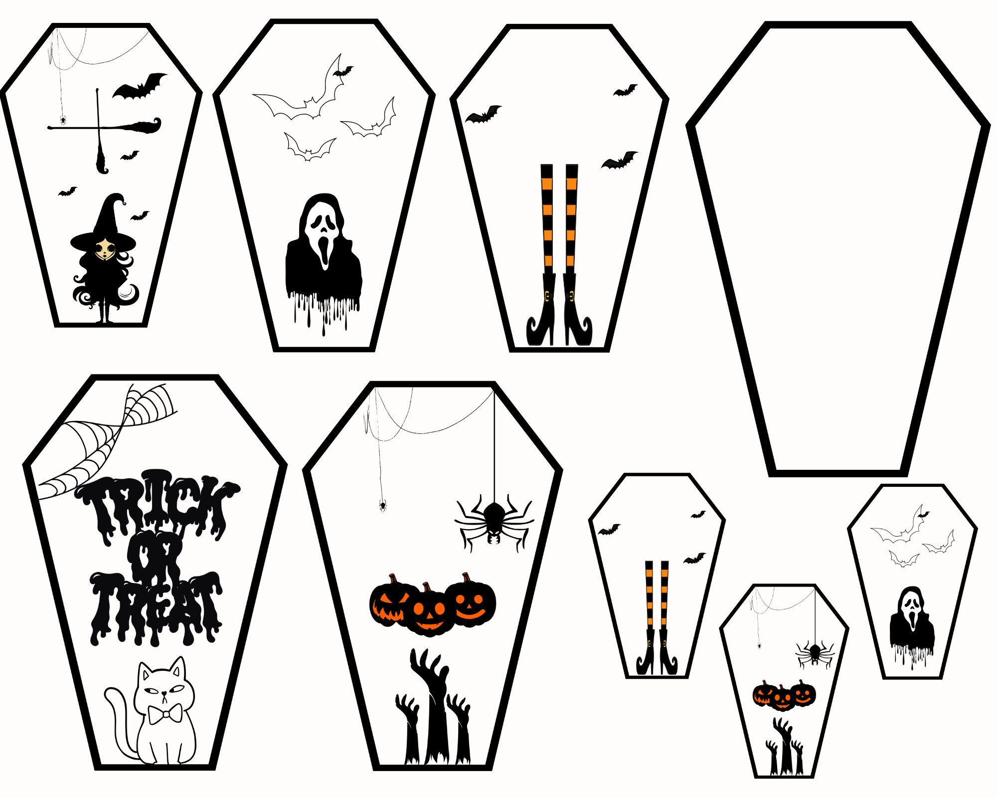 Halloween Scary Coffin Box Svg Png Bundle, Halloween Svg, Halloween ...