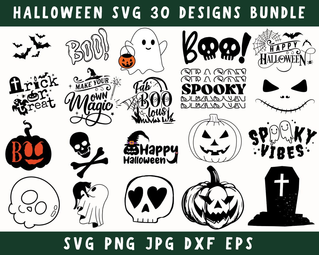 Halloween Svg Bundle, Halloween Clipart, Halloween Svg, Happy Halloween ...