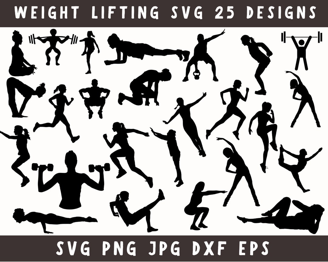 Weight Lifting Svg, Weight Lifting Png, Fitness Svg, Workout Svg ...