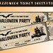 Editable Halloween Ticket Invitation, Halloween Invitations, Halloween ...