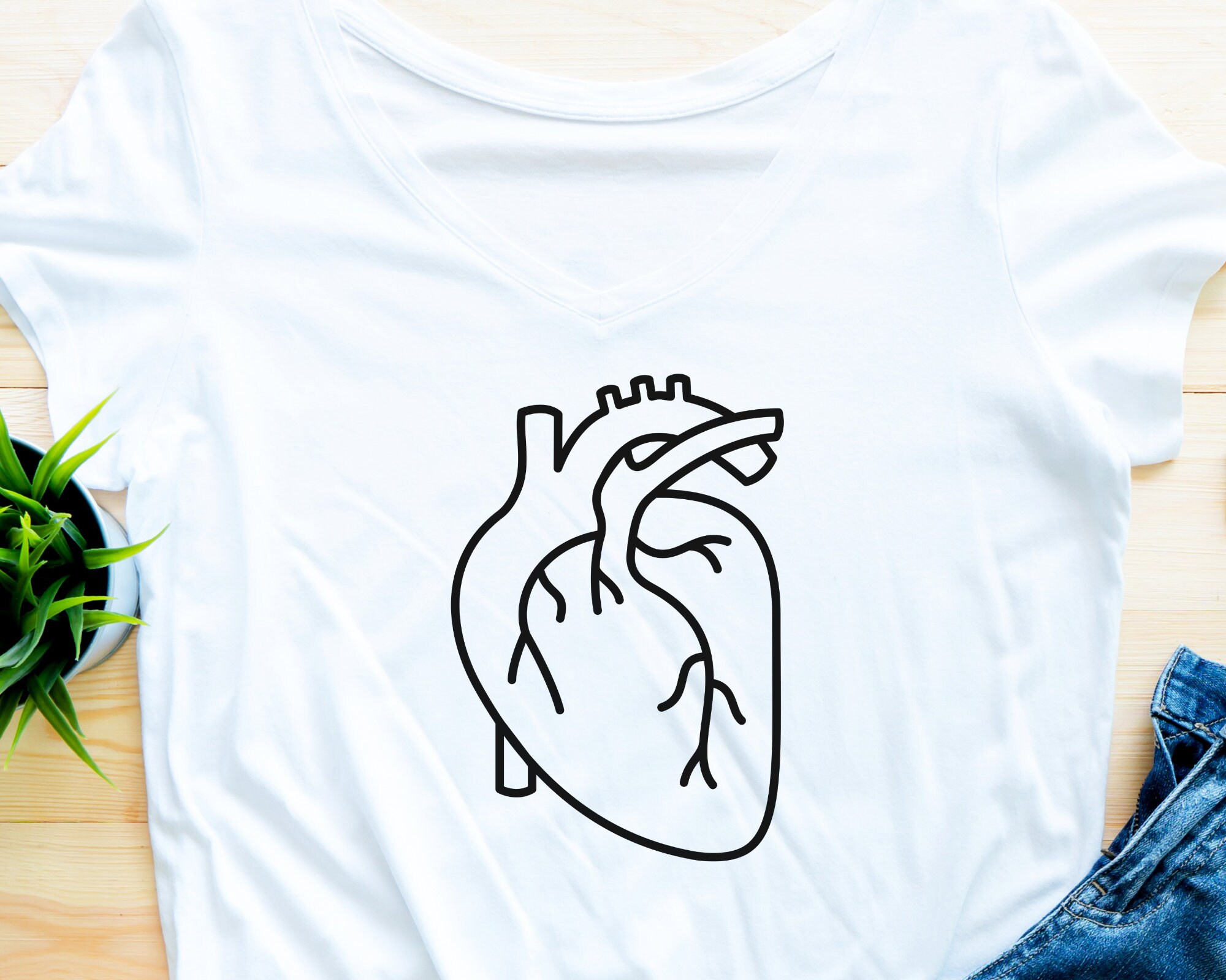 Anatomical Heart Svg Bundle, Human Heart Svg, Heart Svg, Anatomical ...