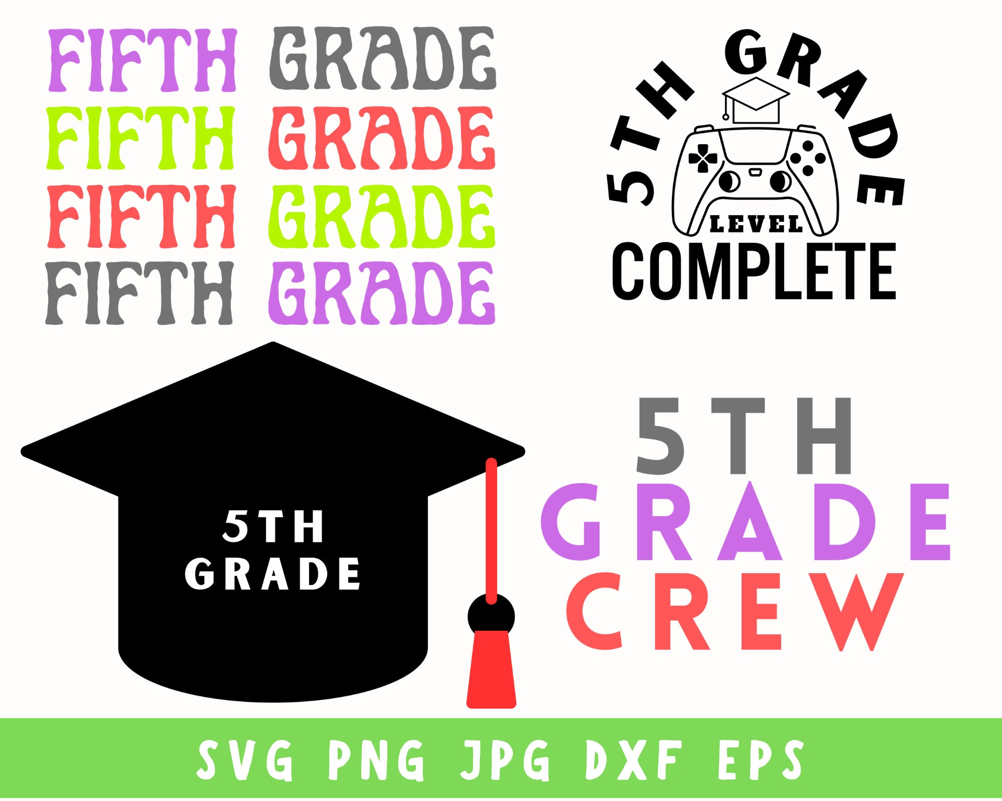 5to grado Svg 5to grado Png 5to grado clipart Regreso a la - Etsy España