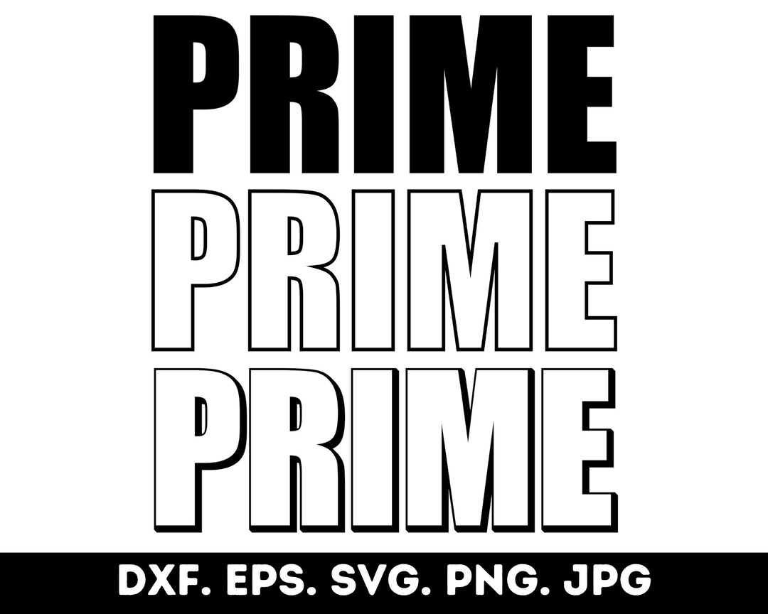 Prime Svg Png, Prime Png, Prime Dxf, Prime Clipart, Prime Silhouette ...