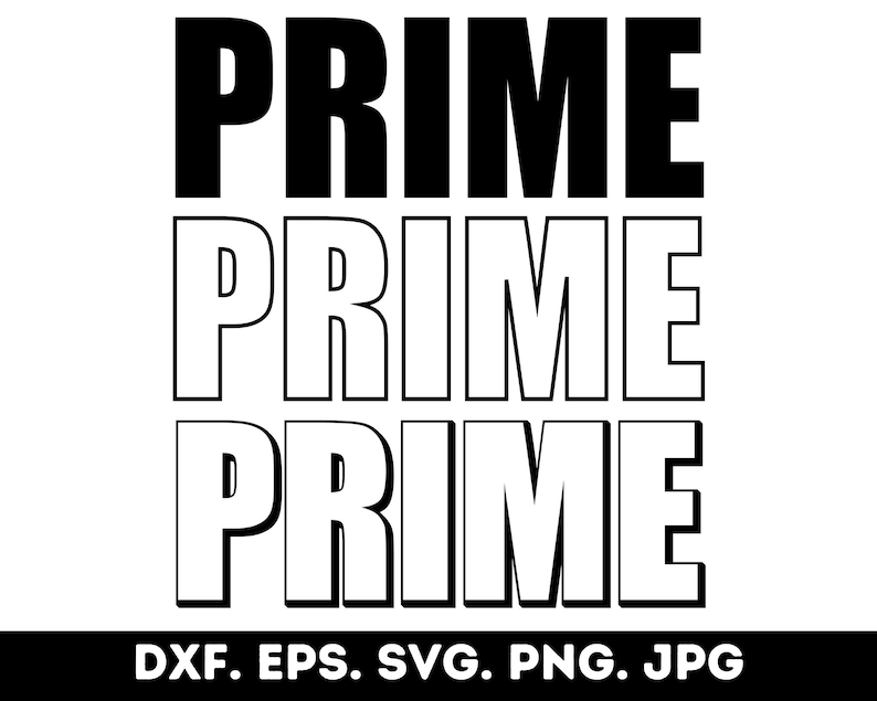 Prime Svg Png, Prime Png, Prime Dxf, Prime Clipart, Prime Silhouette ...