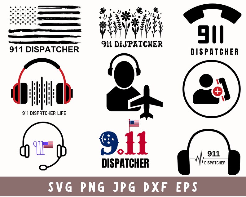 911 Dispatcher Svg, Dispatcher Svg Bundle, 911 Dispatcher Png ...