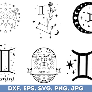 Gemini Svg Png Bundle, Astrology Svg, Gemini Png Bundle, Gemini Sign ...