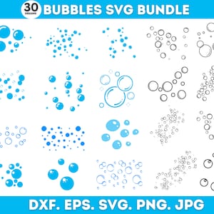 Bubbles Svg Bundle, Bubbles Png, Bubbles Dxf, Bubbles Clipart, Bubbles ...