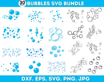 Bubbles Svg Bundle, Bubbles Png, Bubbles Dxf, Bubbles Clipart, Bubbles ...