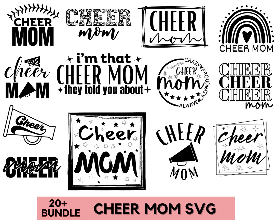 Cheer Mom Svg Png Bundle, Cheerleader Svg, Cheer Mama Svg, Cheer Shirt ...