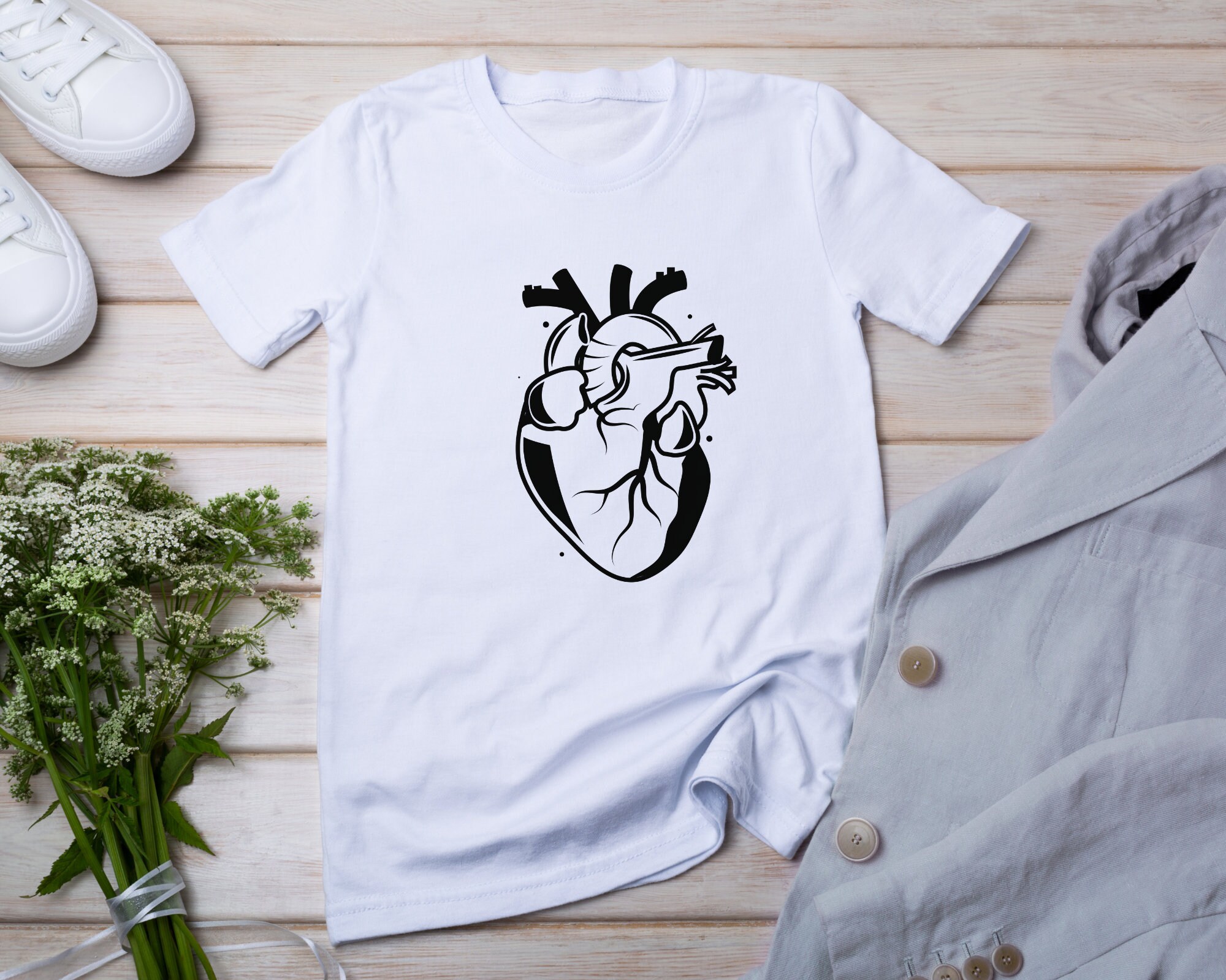 Anatomical Heart Svg Bundle, Human Heart Svg, Heart Svg, Anatomical ...