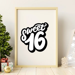 16th Birthday Svg Bundle, Sixteen Svg Png, 16 Birthday Png, Birthday ...