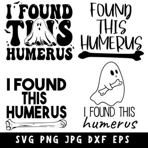 10+ I Found This Humerus Svg Png Bundle, Retro Halloween Svg, Halloween ...