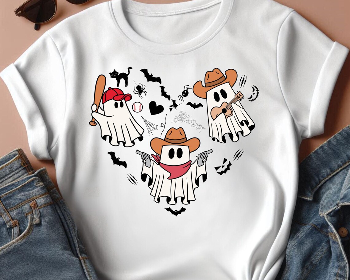 1+ Digital Ghost Heart Png, Halloween Png, Spooky Season Png, Spooky ...