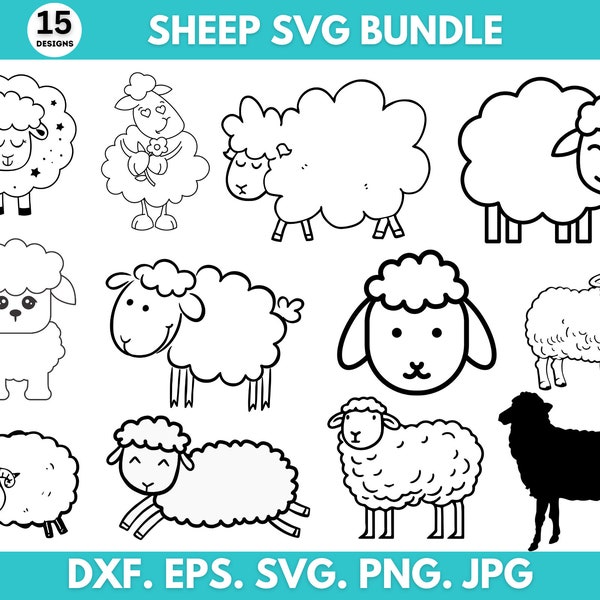 Sheep Svg - Etsy Canada