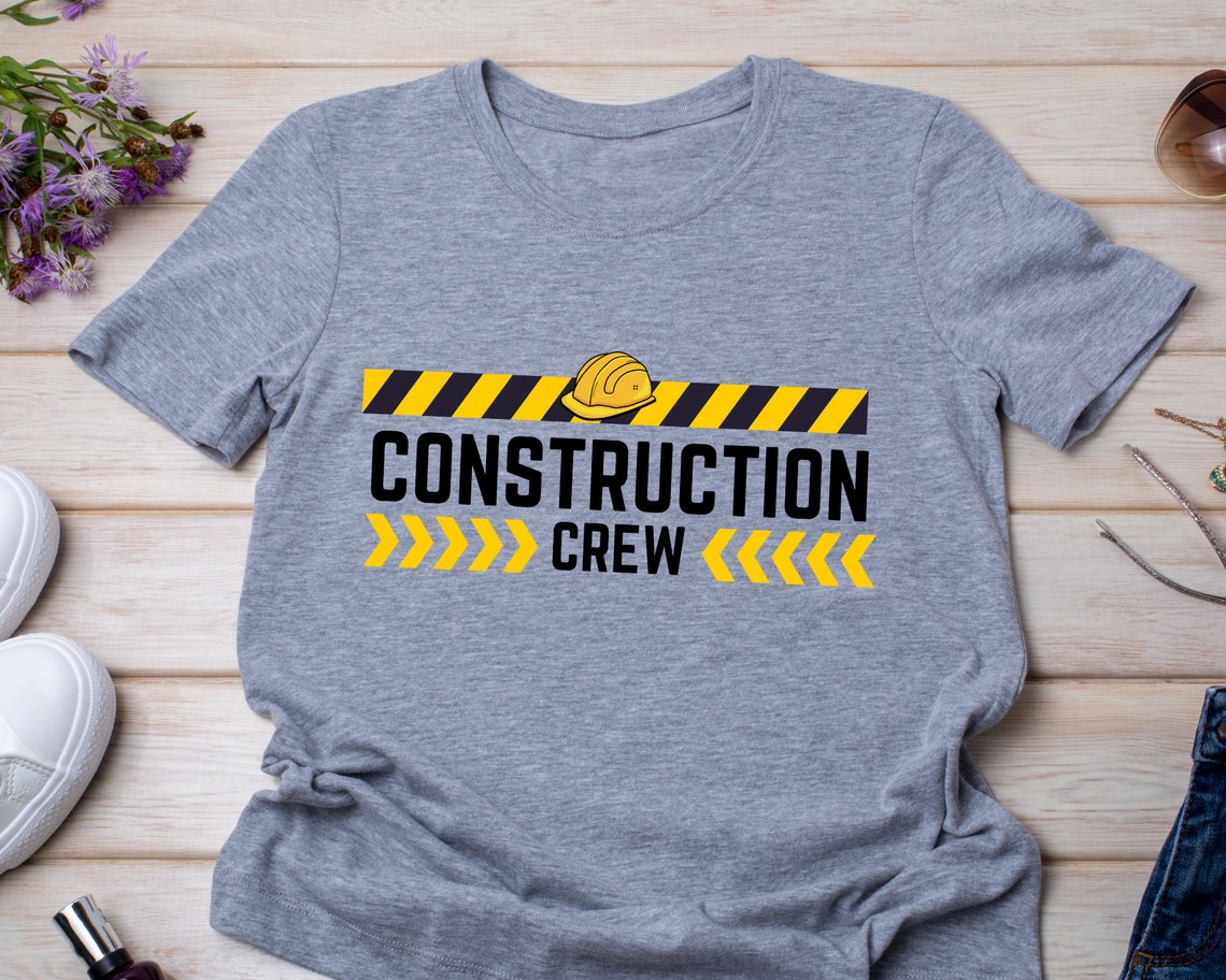 1+ Construction Crew Svg Png, Svg for Shirts, Boy Shirt Svg, Kid Party ...