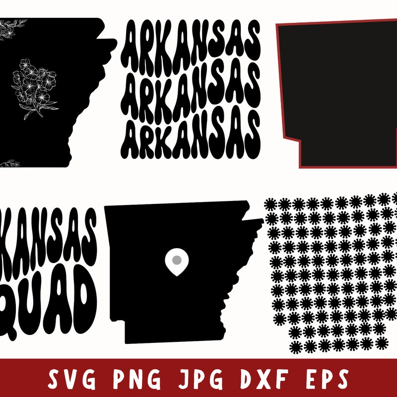 Arkansas Outline Png - Etsy