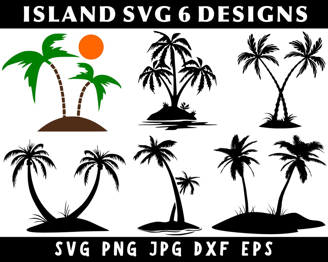 Island Svg, Tropical Beach Svg, Beach Sight Png, Hawaiian Svg, Beach ...