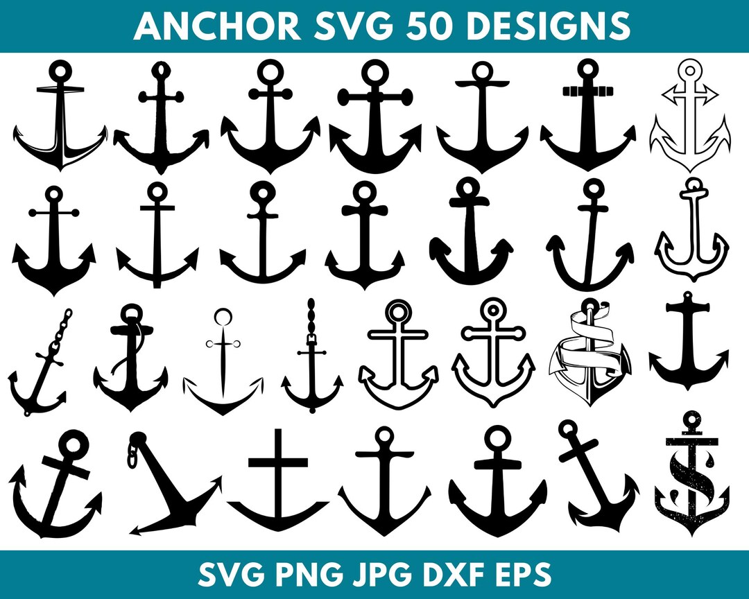 Anchor Svg Bundle, Anchor Png, Anchor Clipart, Anchor Dxf, Anchor Jpg ...