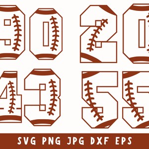 Football Numbers Svg,png, Numbers Svg Bundle, Football Numbers Png ...
