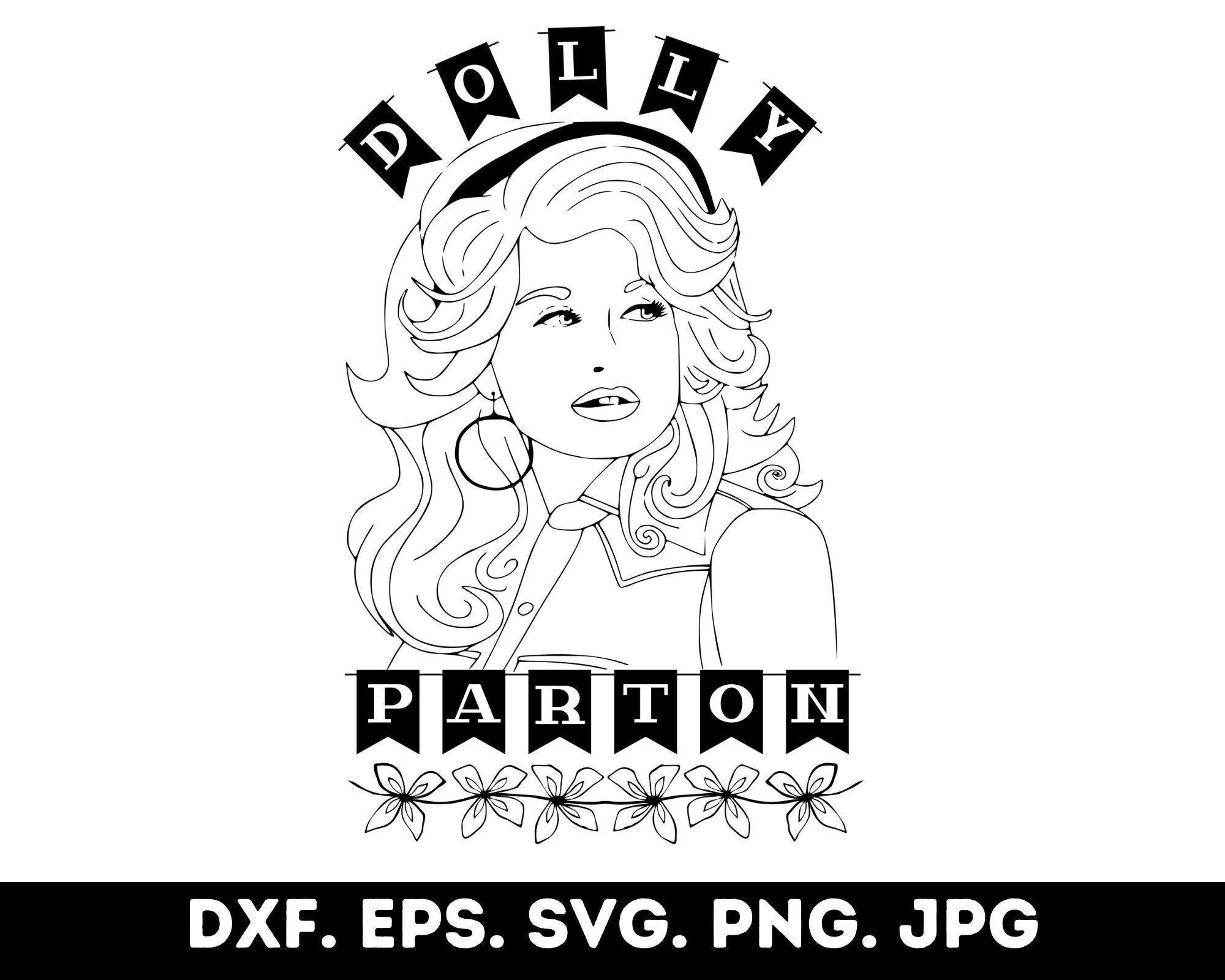 Digital Download Dolly Parton Svg File, Svg for Shirts, Svg Png ...