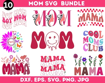 25 Cute Mom Svg Bundle, Mother's Day Svg, Mom Life Svg, Mama Svg ...