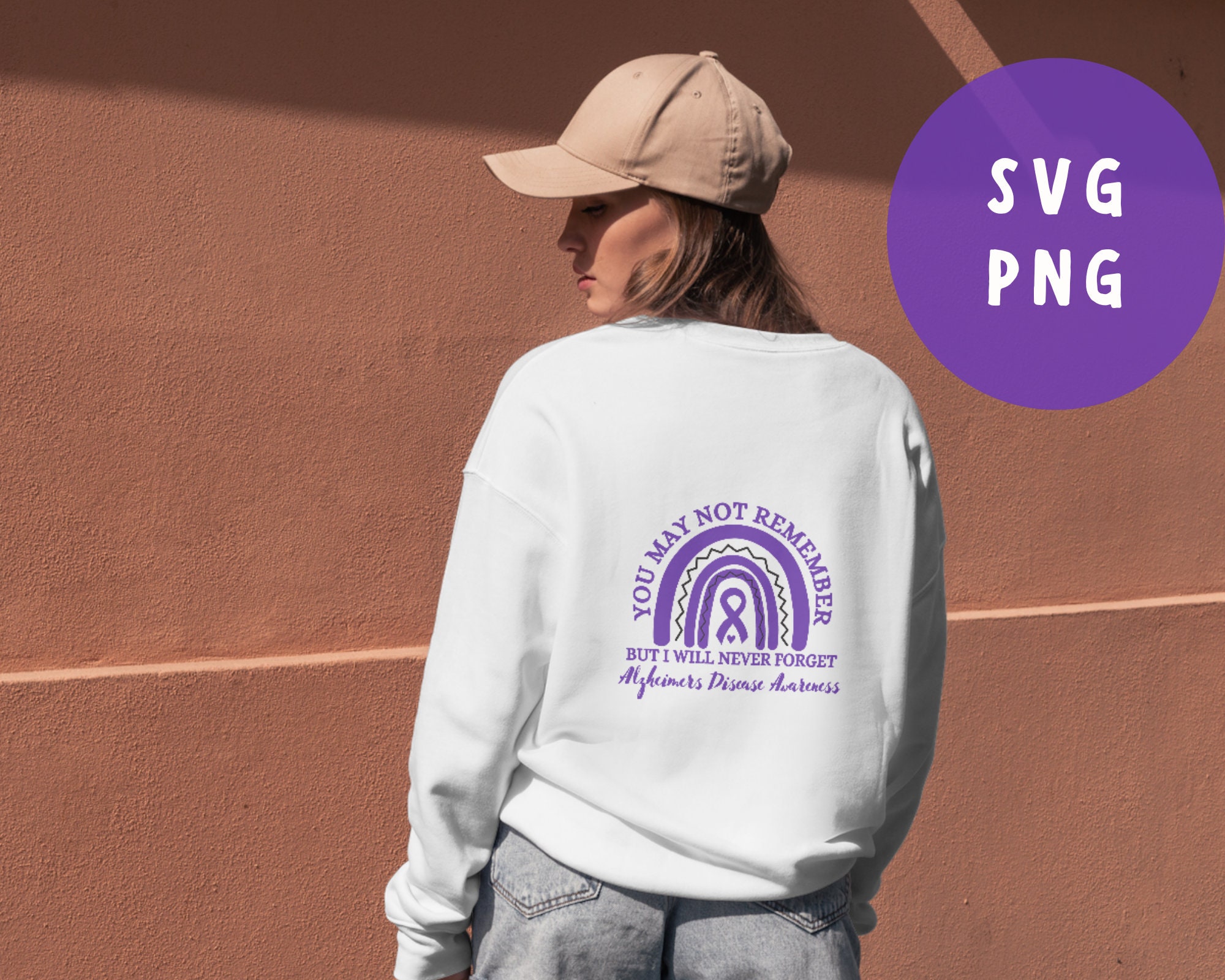 Alzheimer's Svg, Alzheimer's Png, Alzheimer Awareness, Purple Ribbon ...