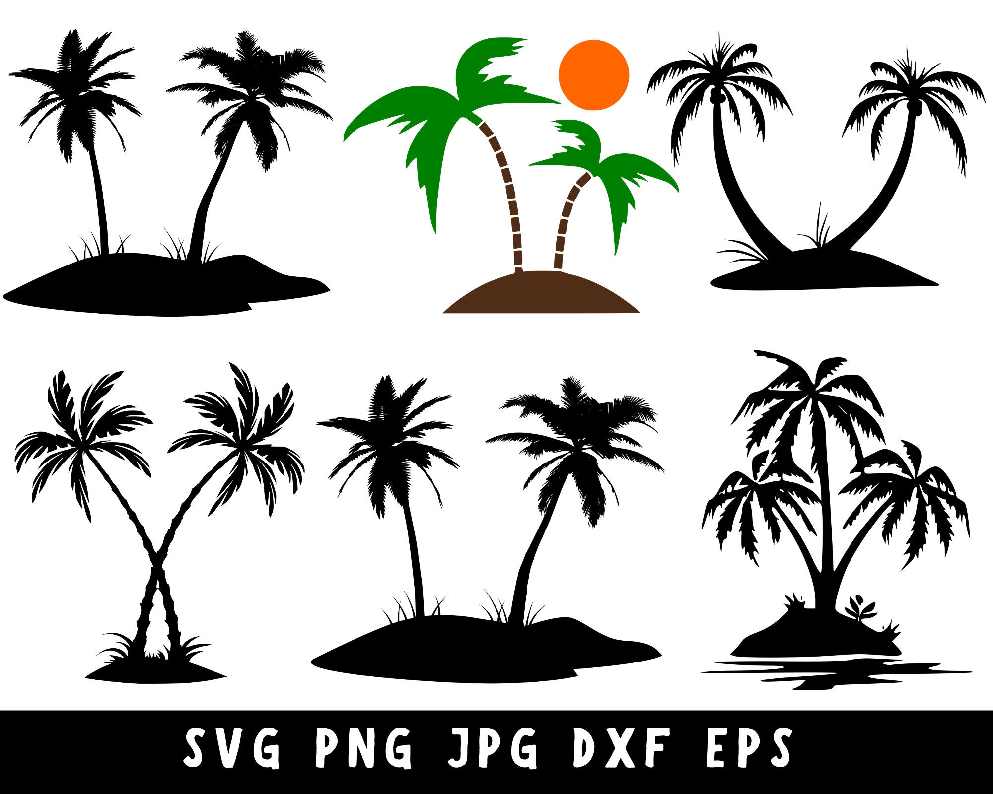Island Svg Tropical Beach Svg Beach Sight Png Hawaiian Svg - Etsy