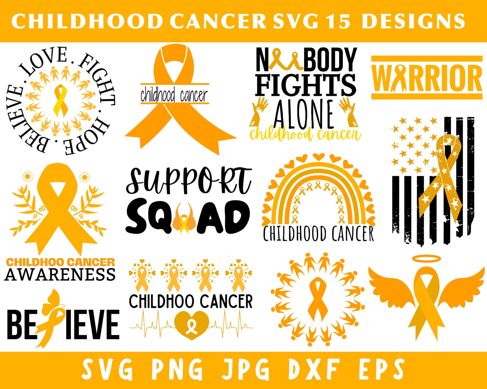Childhood Cancer Svg, Childhood Cancer, Cancer Ribbon Svg, Childhood ...
