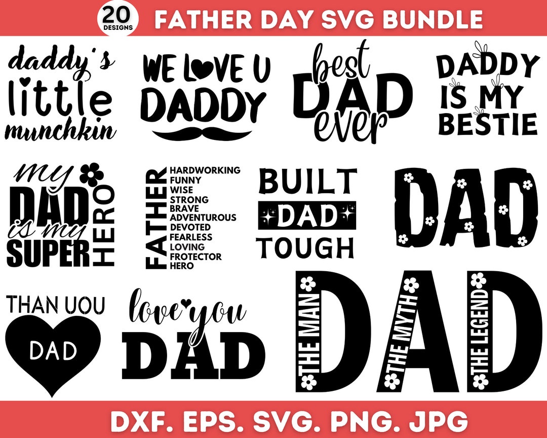 Fathers Day Svg Bundle, Dad Svg Png, Father Svg, Papa Svg, Best Dad ...