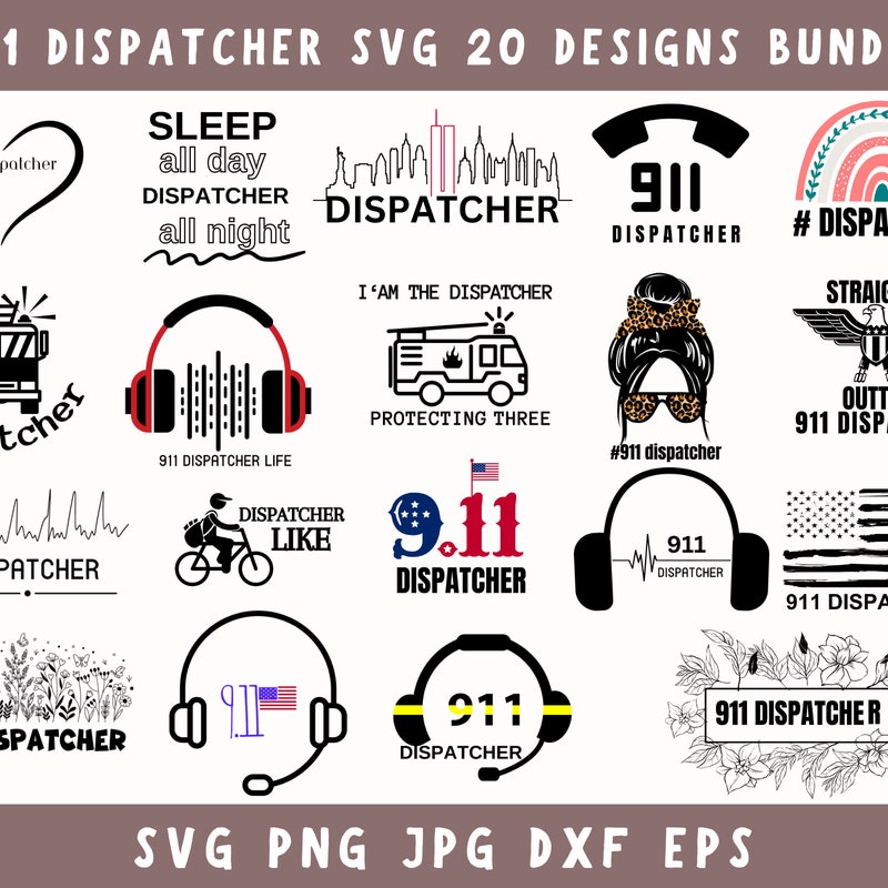 911 Dispatcher Cricut - Etsy