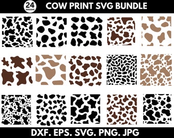 Cow Print Svg, Cow Print Pattern, Svg Files, Pattern for Cricut, Cow ...