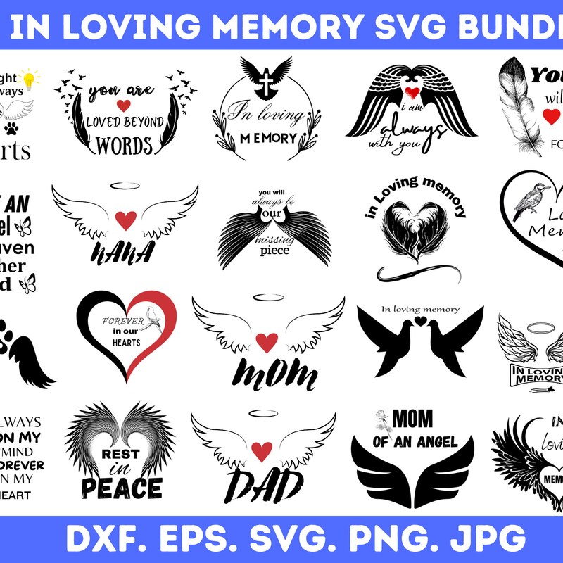 In Loving Memory Svg - Etsy