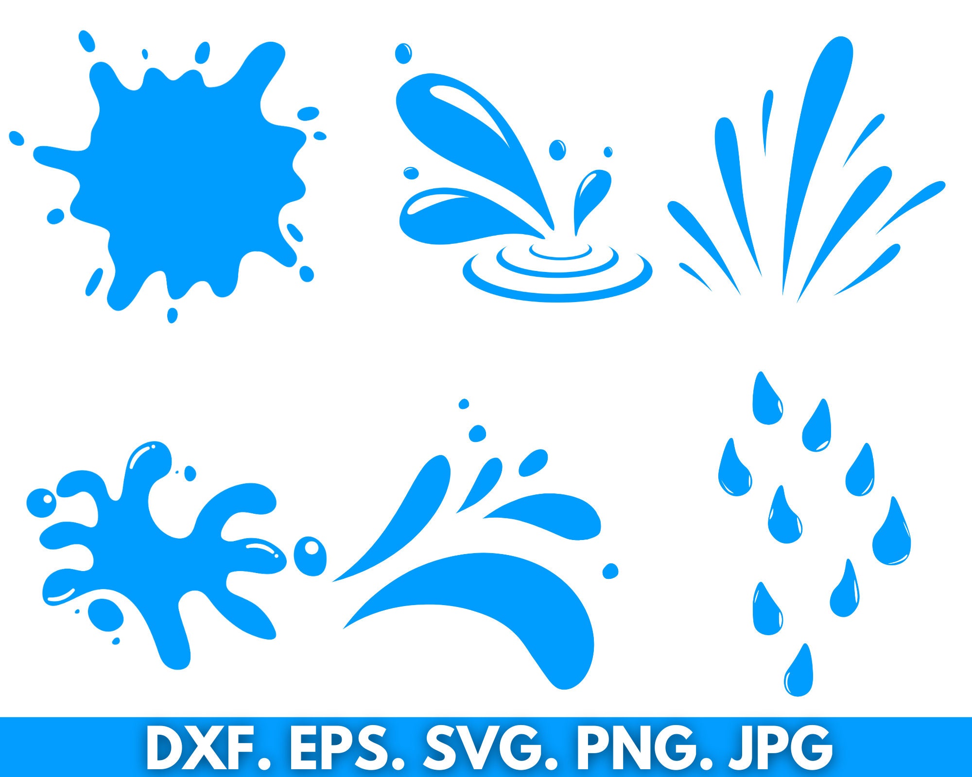 Water Drops Svg Bundle, Water Drops Png, Rain Drops Svg, Rain Svg ...