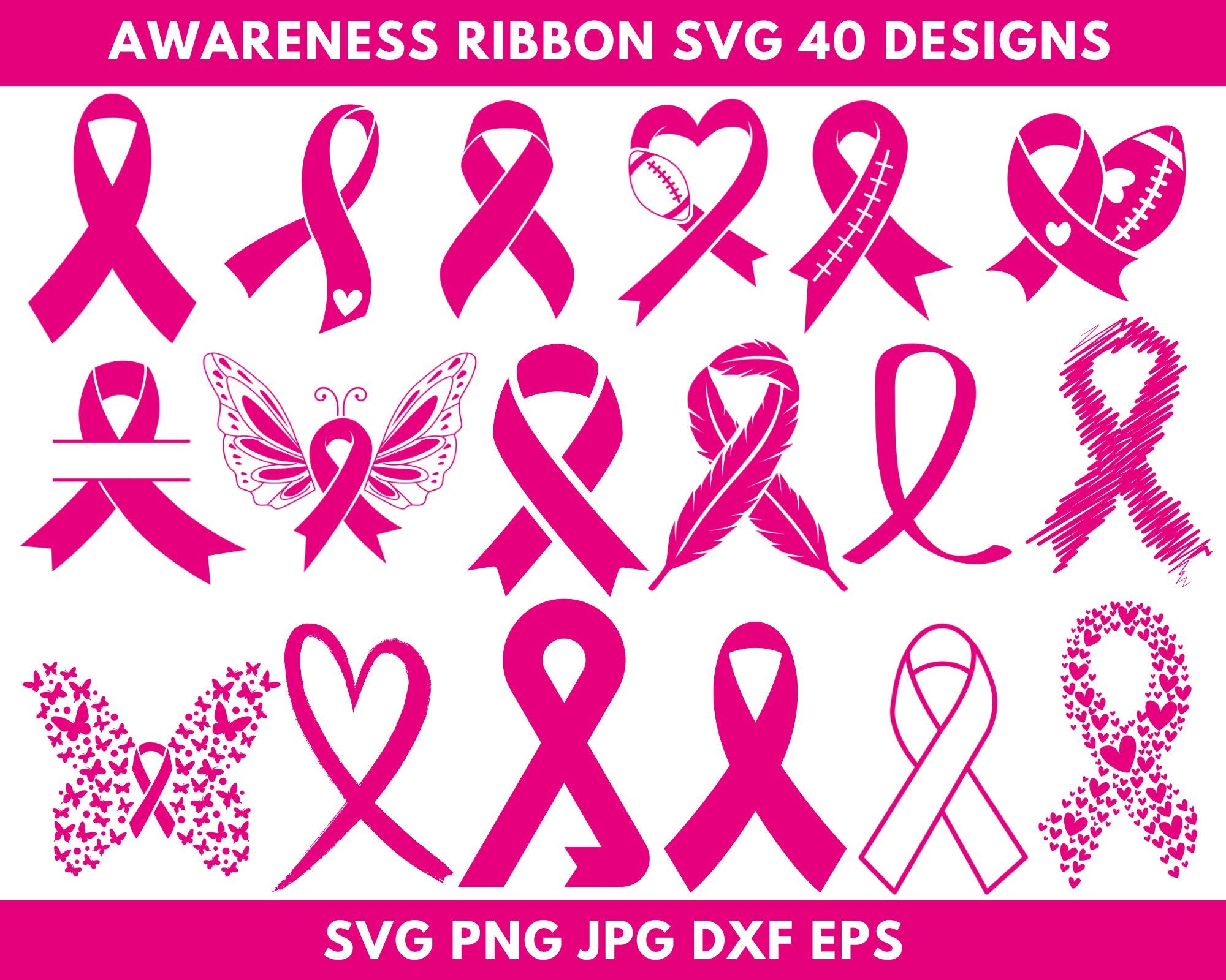 Awareness Ribbon Svg, Cancer Awareness Ribbon Png, Breast Cancer Svg ...