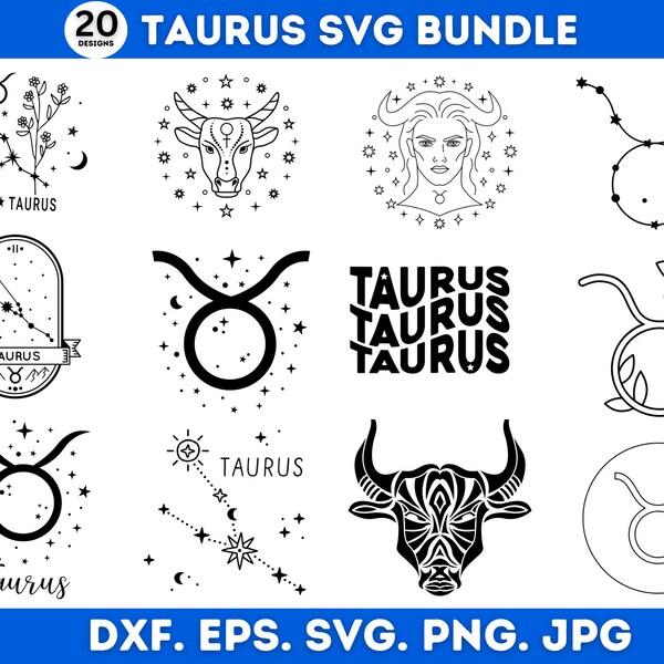 Taurus Svg - Etsy