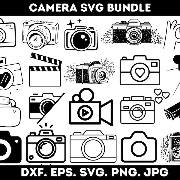 Camera Svg - Etsy