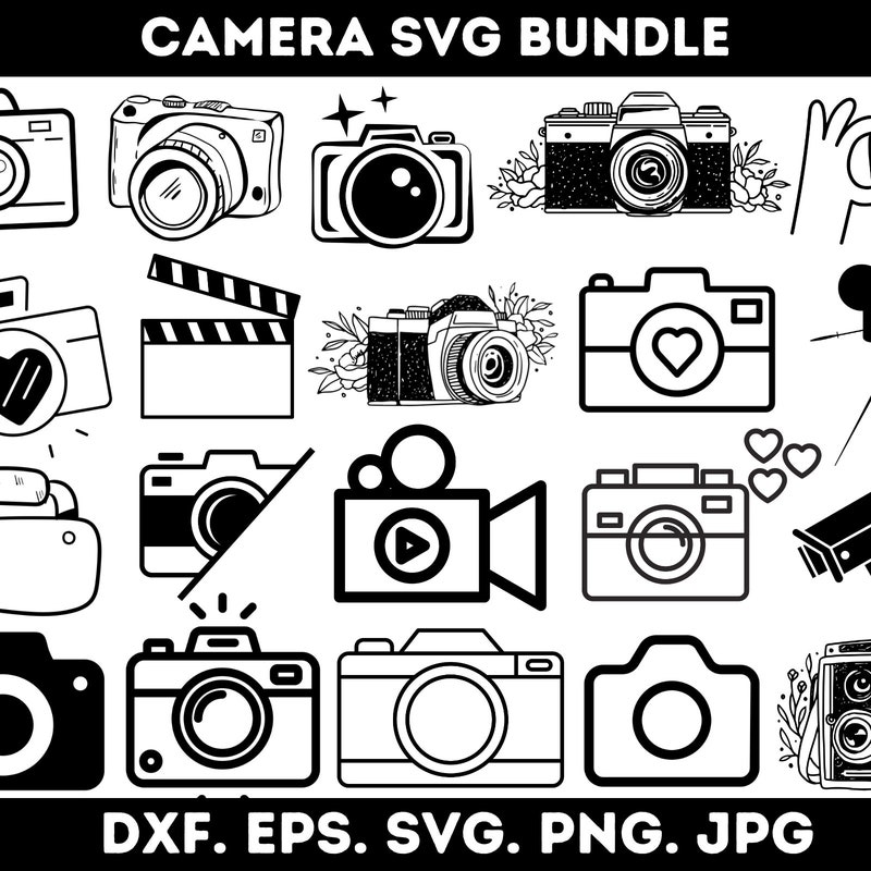Camera Svg - Etsy