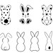 Easter Bunny Shape Svg, Easter Bunny Clipart, Rabbit Svg, Bunny Shape ...