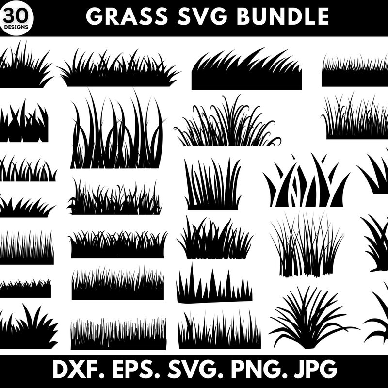 Grass Svg - Etsy