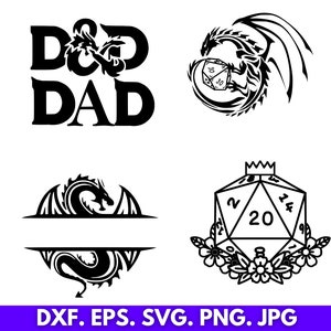 Dnd Svg Png Bundle, Dnd Dxf, Dnd Silhouette,svg Files for Cricut ...
