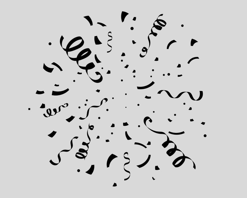 15+confetti Digital Download Designs, Confetti Png Bundle, Confetti ...