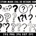 30 + Digital Designs Question Mark Svg Png Bundle, Silhouette / Cricut ...