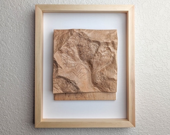 Vail 3D Wood Ski Map Topographic Model - Etsy