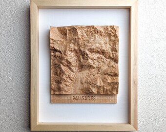 Vail 3D Wood Ski Map Topographic Model - Etsy