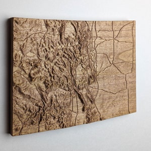Colorado Topographic 3D Map - Solid Wood - Etsy