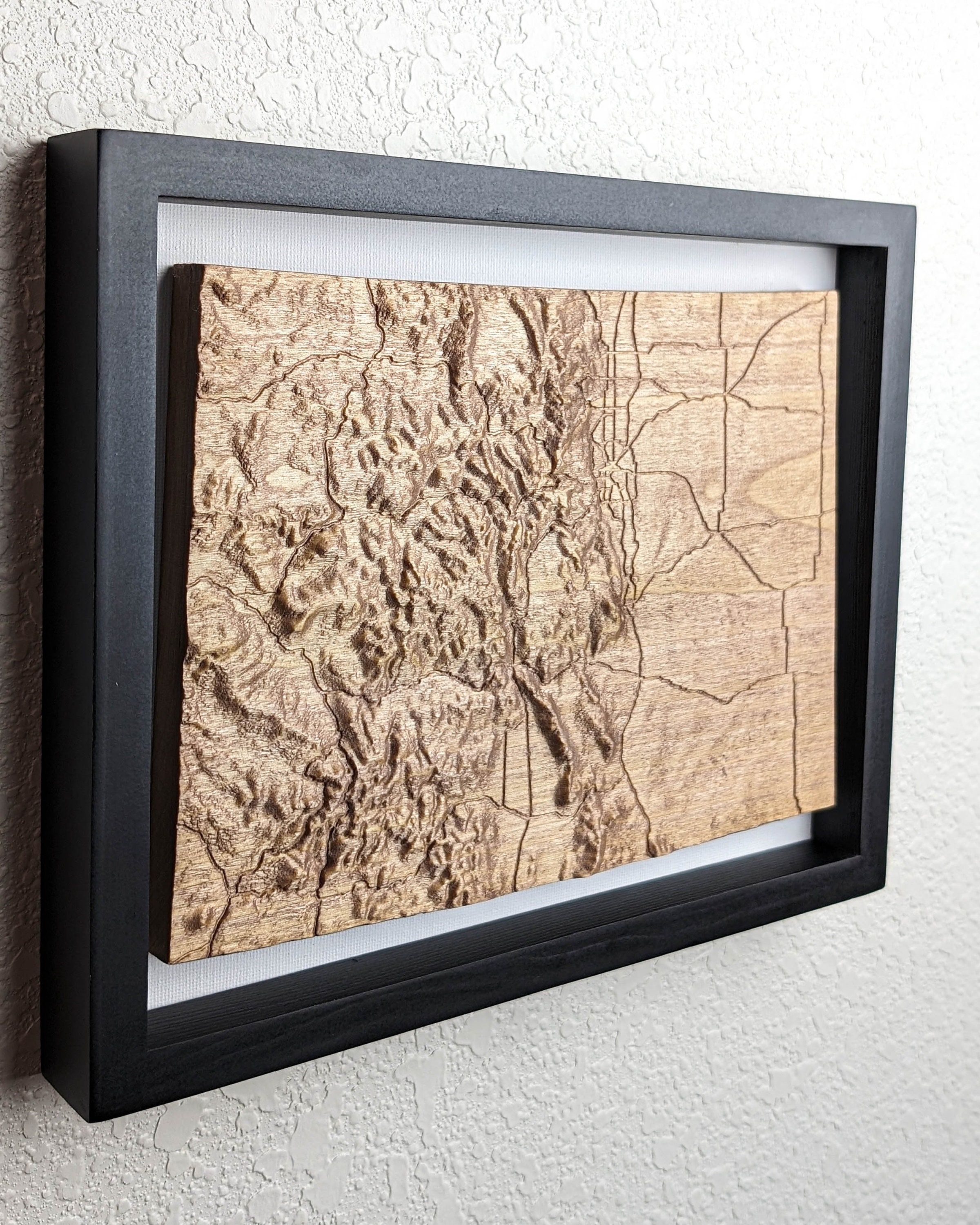 Colorado Topographic 3D Map - Solid Wood - Etsy