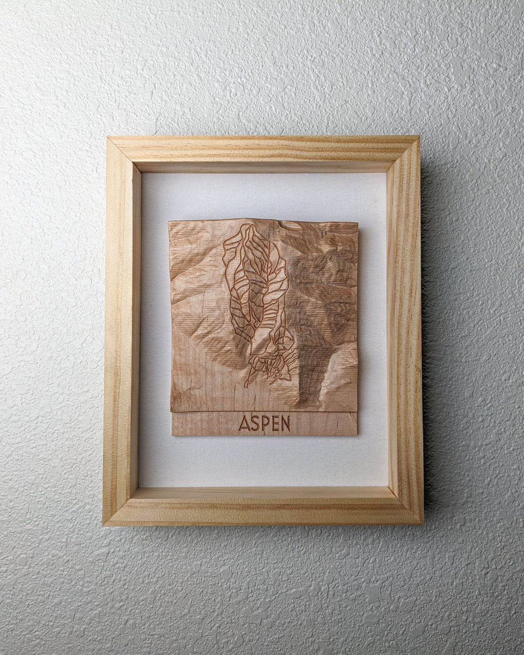Aspen - 3D Wood Ski Map - Topographic Model - Etsy