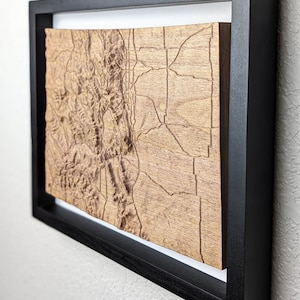 Colorado Topographic 3D Map - Solid Wood - Etsy