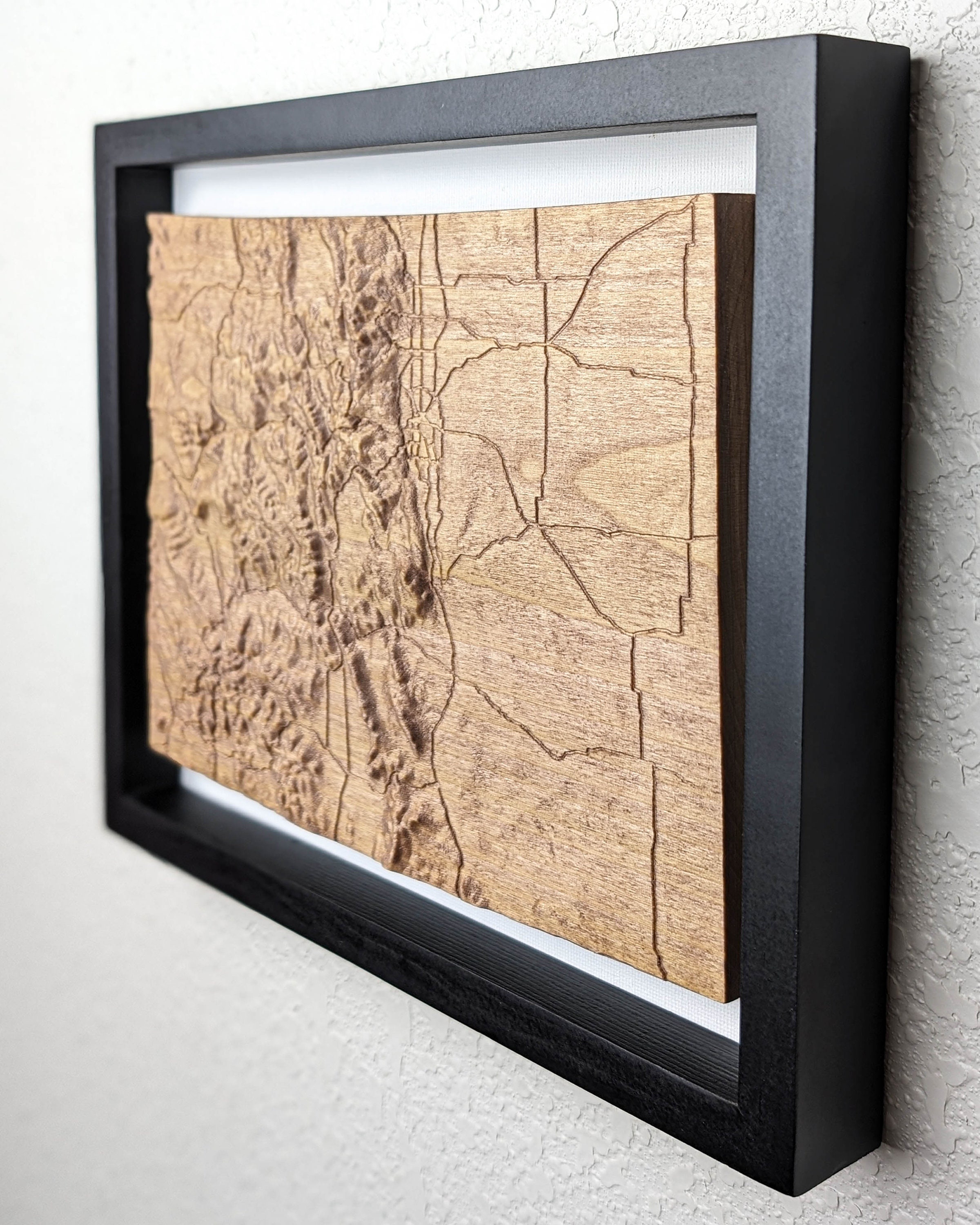 Colorado Topographic 3D Map - Solid Wood - Etsy